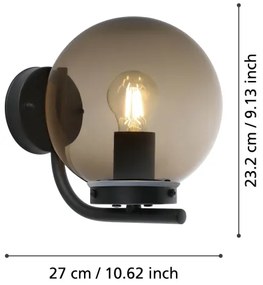 Eglo 99586 - Venkovní nástěnné svítidlo TAVERNA 1xE27/28W/230V IP44