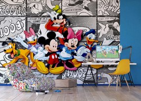 Vliesová fototapeta Mickey Mouse a Kamarádi, Disney | 360 x 270 cm | DFTDNXXL5010