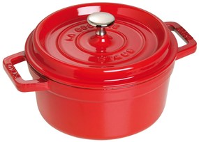 Staub Litinový hrnec s poklicí Cocotte, višňová, 24 cm / 3,8 l 1102406