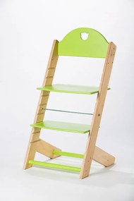 Lucas Wood Style rostoucí židle MIXLE -  přírodní/zelená rostoucí židle MIXLE: Autíčko