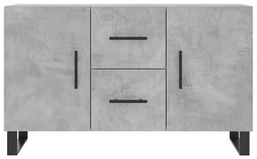 Příborník betonově šedý 100 x 36 x 60 cm kompozitní dřevo,  828200