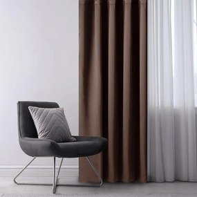 Zatemňovací závěs blackout RESTILO tmavě hnědý 140 x 245 cm