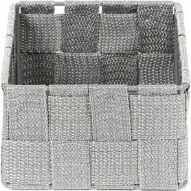 Compactor TEX - košík M šedá / Úložný organizér do zásuvky / 18 x 12 x