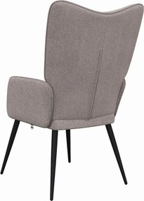 Relaxační židle taupe textil 327950