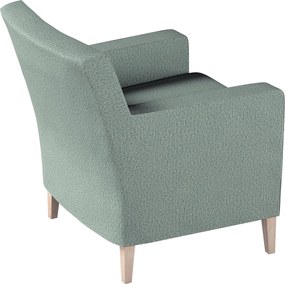 Potah na křeslo IKEA Karlstad barva zelená látka pletený vzor