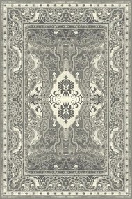 Kusový koberec vlněný Agnella Agnus Rosori šedý Rozměr: 170x240 cm