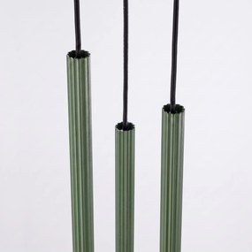 Sollux Lighting Závěsné svítidlo ARCHE 3P olivově zelené
