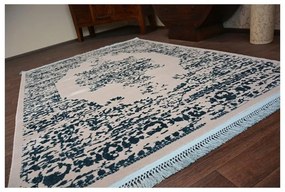 Luxusní kusový koberec akryl Bond modrý 100x300cm