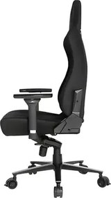 ULTRADESK Herní křeslo Throne černá / textil / 4D področky / 140 kg /