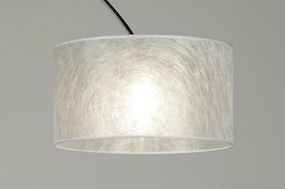 Stojací designová oblouková lampa Adamo Argento