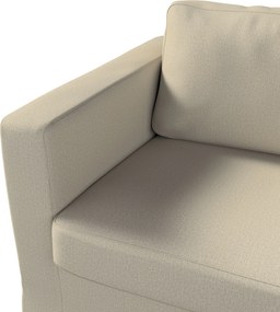 Potah na pohovku IKEA  Karlstad 3-místná, nerozkládací, dlouhý barva béžová látka pletený vzor