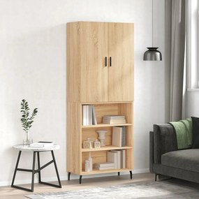 vidaXL Skříň highboard 69,5 x 34 x 180 cm kompozitní dřevo [3196085] Barva: hnědý dub