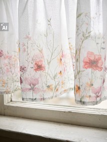 Sinsay - Sada záclonek s květinovým vzorem 2 pack - vícebarevná