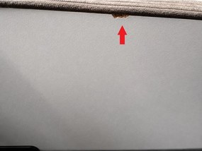 Taupe čalouněná jednolůžková postel s úložným prostorem s matrací 120x200 cm Avela - II. jakost – Bonami Selection