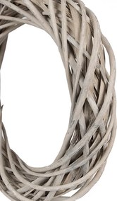Přírodní šedý ratanový věnec Rattan M - Ø 40*7 cm