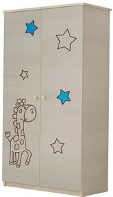 Šatní skříň Žirafa - Modrá