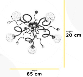 ONLI - Přisazený lustr WENDY 5xE14/6W/230V lesklý chrom