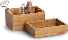 Zeller Present Úložný box, organizér do šuplíku, bambusová sada 2ks (17x12x12)