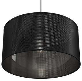 Lustr na lanku LOFT SHADE 1xE27/60W/230V pr. 40 cm černá