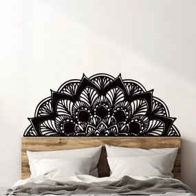 dřevo života Mandala k posteli POTĚŠENÍ Rozměry (cm): 160x64, Barevný vzor: Černá