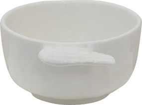 Bílá keramická miska na polévku s křídly Wings - 14*10*5 cm