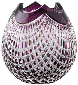 Váza Quadrus, barva fialová, výška 165 mm