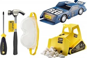Stanley Jr. U004-K02-T03-SY Sada autíčko, bagr a 3 kusů nářadí
