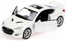 008805 Kovový model auta - Nex 1:34 - Hyundai Genesis II Coupe Bílá