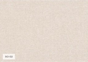 Krémová žinylková rozkládací rohová pohovka (levý roh) Michell – Miuform