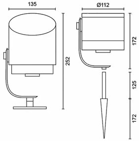 Philips 17462/30/P7-LED RGB Stmívatelná venkovní lampa Hue LILY LED/15W/24V IP65