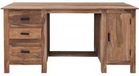 Indický nábytek - Psací stůl Rami 160x80x76 z indického masivu palisandr Světle medová