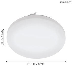 Eglo 97884 - LED Koupelnové stropní svítidlo FRANIA LED/17,3W/230V IP44