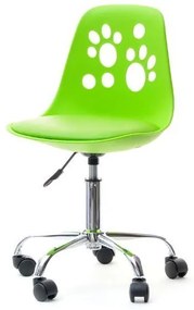 MPT Dětská otočná židle Foot - zelená