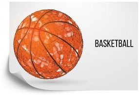 Fototapeta Geometrický Basketbalový Míč Omyvatelný vlies 104x70.5