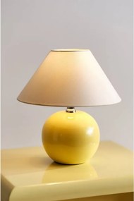 Žlutá/krémová keramická stolní lampa (výška 29 cm) Karamell – Jotex