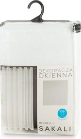 ZÁCLONA NA KROUŽCÍCH SAKALI 350X250 CM BÍLÁ
