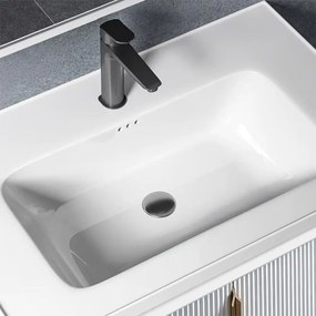 Rea Astor, sada koupelnového nábytku s umyvadlem 60cm, bílá matná, REA-M0003