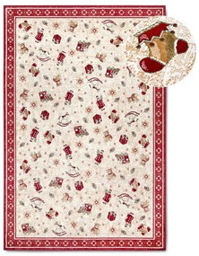 Červený koberec s vánočním motivem s příměsí bavlny 160x230 cm Toy's Delight Red Christmas – Villeroy&Boch