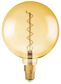 Zlatá LED stmívatelná žárovka E27 4 W VINTAGE, teplá bílá