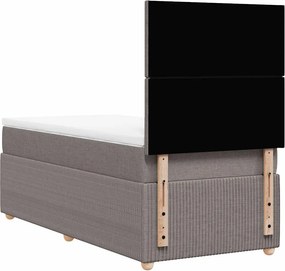 Box spring postel s matrací taupe 100 x 200 cm textil 3291964
