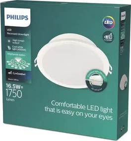 Philips Meson 16,5W 4000K bílá / LED podhledové svítidlo / 1750lm / 17