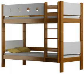 patrová postel dřevěna URWISEK-P 200X90 wrob bílá