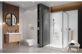 CERSANIT sprchový kout ARTECO, průhledný 120x90x190, chrom, S157-012