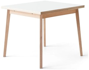 Rozkládací jídelní stůl s bílou deskou Hammel Single, 90 x 90 cm