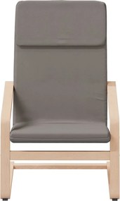 Relaxační křeslo s podnožkou taupe textil 3154418