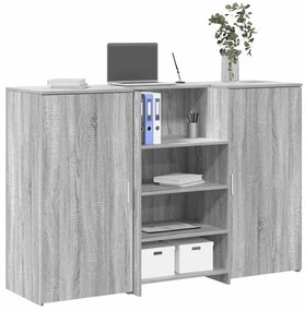 Recepční stůl hnědý dub 155x50x103,5 cm kompozitní dřevo 3324201