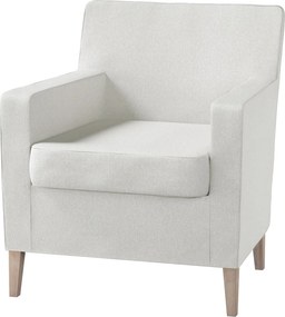 Potah na křeslo IKEA Karlstad barva krémová látka pletený vzor