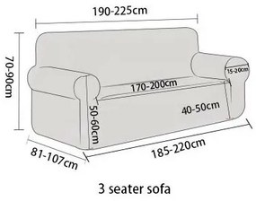 4Home Napínací potah na sedačku Magic clean světle šedá, 190 - 230 cm