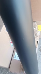Váza DIRETO, sklolaminát, výška 80 cm, černý mat