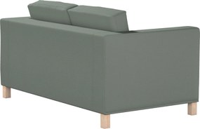 Potah na pohovku IKEA  Karlanda 2-místná, krátký barva zelená látka pletený vzor